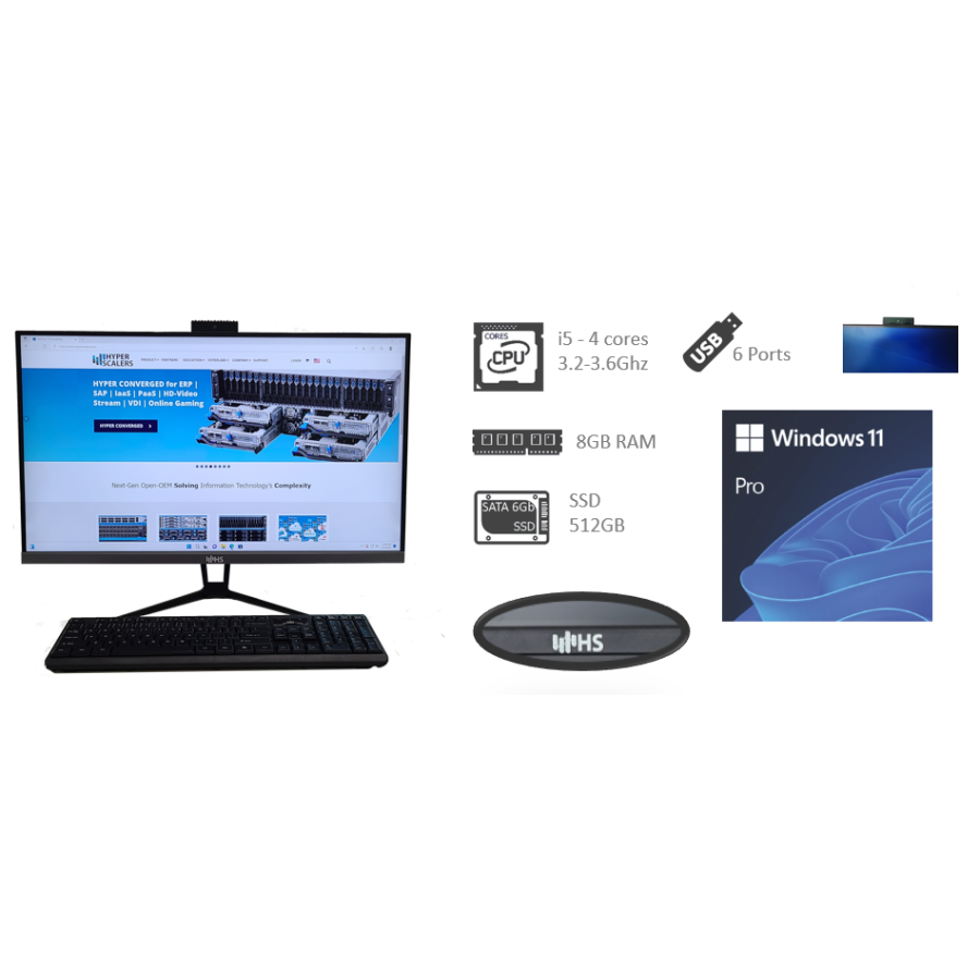 HS 27'' I7 ALL-IN-ONE DESKTOP PC 8GB RAM 1TB SSD
